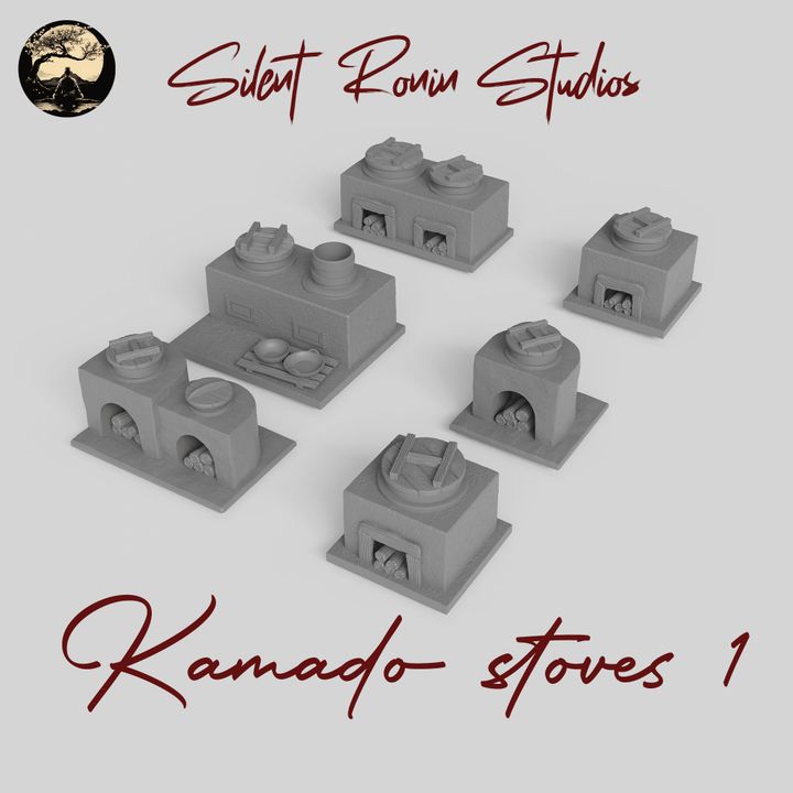 3D Printable Japanese Kamado Stoves Pack #1 by Silent Ronin Studios